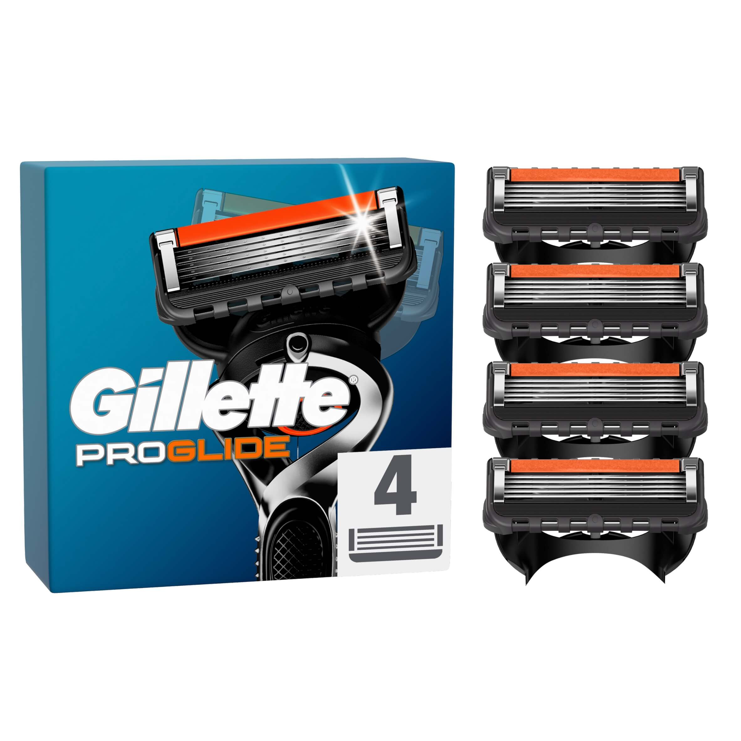 Gillette ProGlide Razor Refills for Men, 4 Razor Blade Refills | Mashco