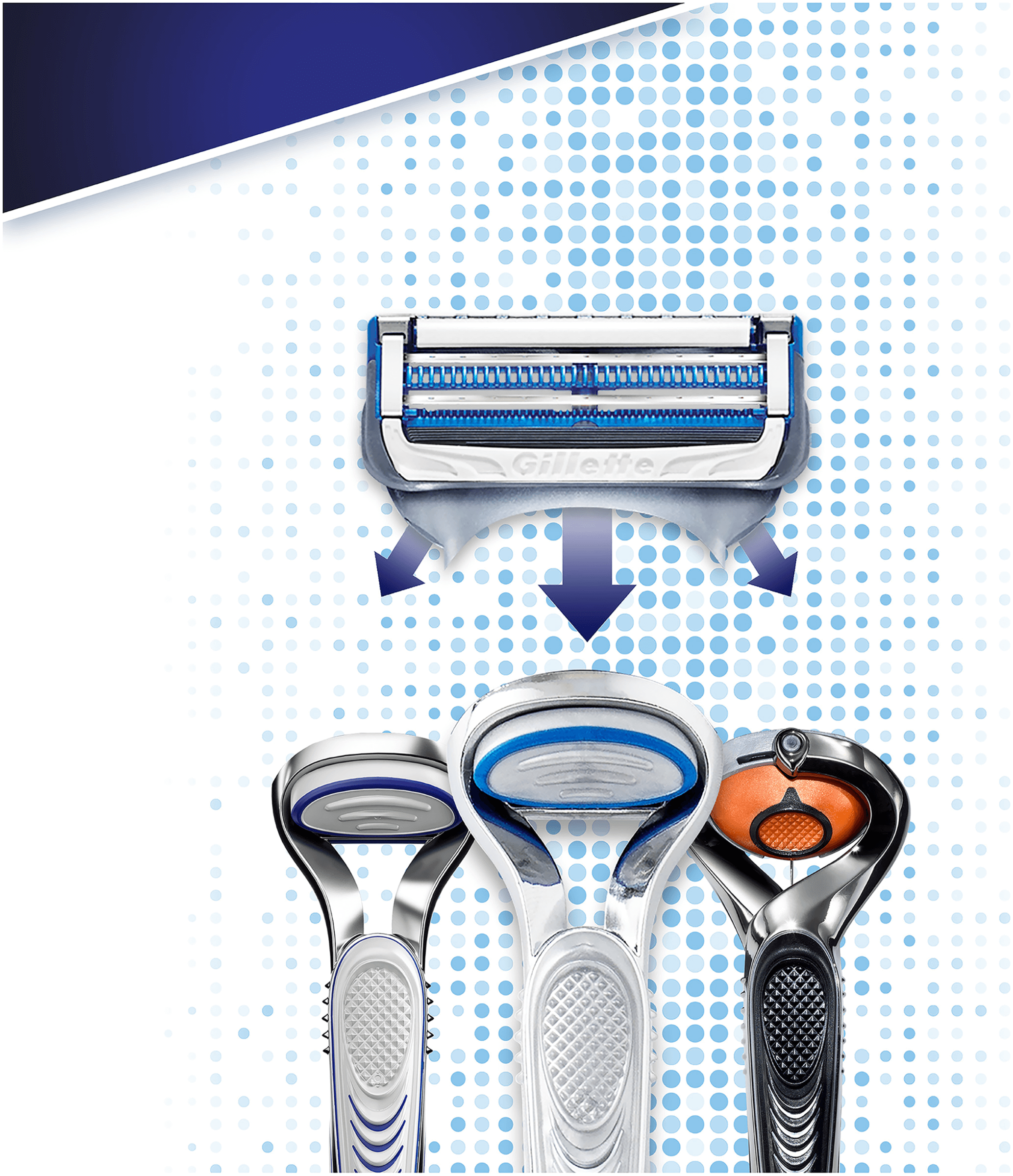 Gillette SkinGuard Razor + 3 Blades | Mashco