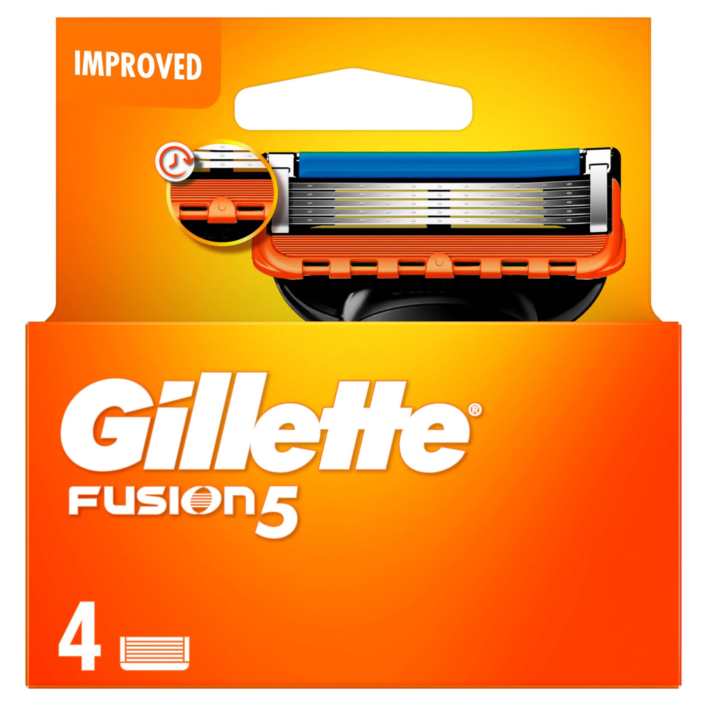 Gillette Fusion5 Razor Refills For Men, 4 Razor Blade Refills | Mashco