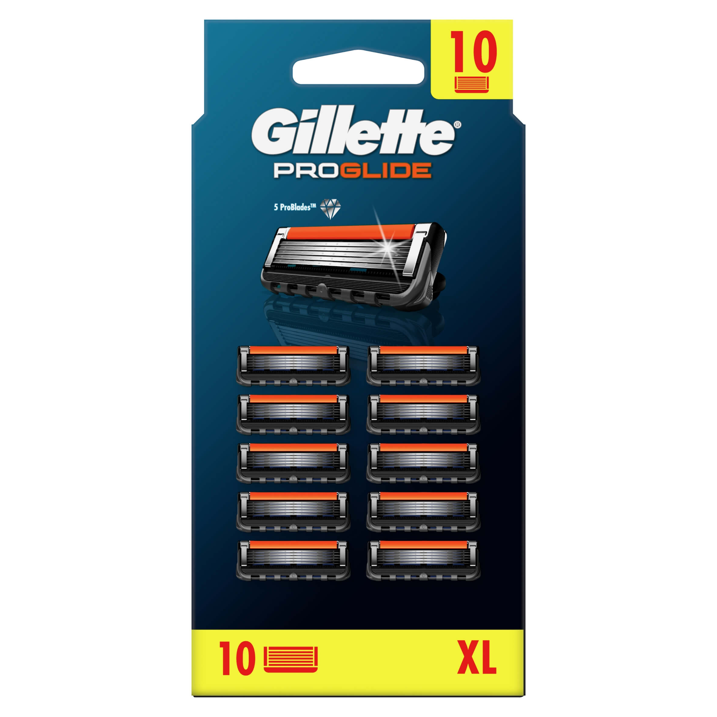 Gillette ProGlide Razor Refills for Men, 10 Razor Blade Refills | Mashco