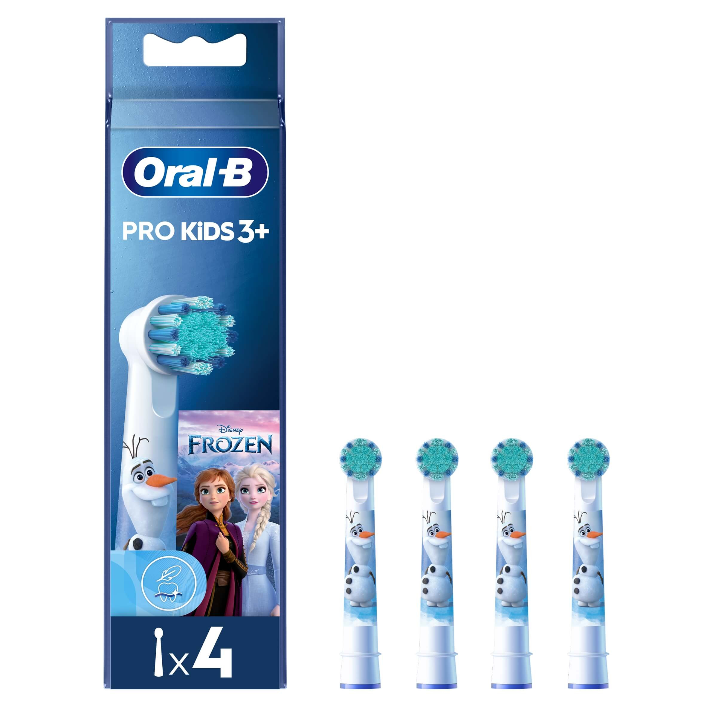 Oral-B Pro Kids Toothbrush Heads Disney Frozen, 4 Counts | Mashco
