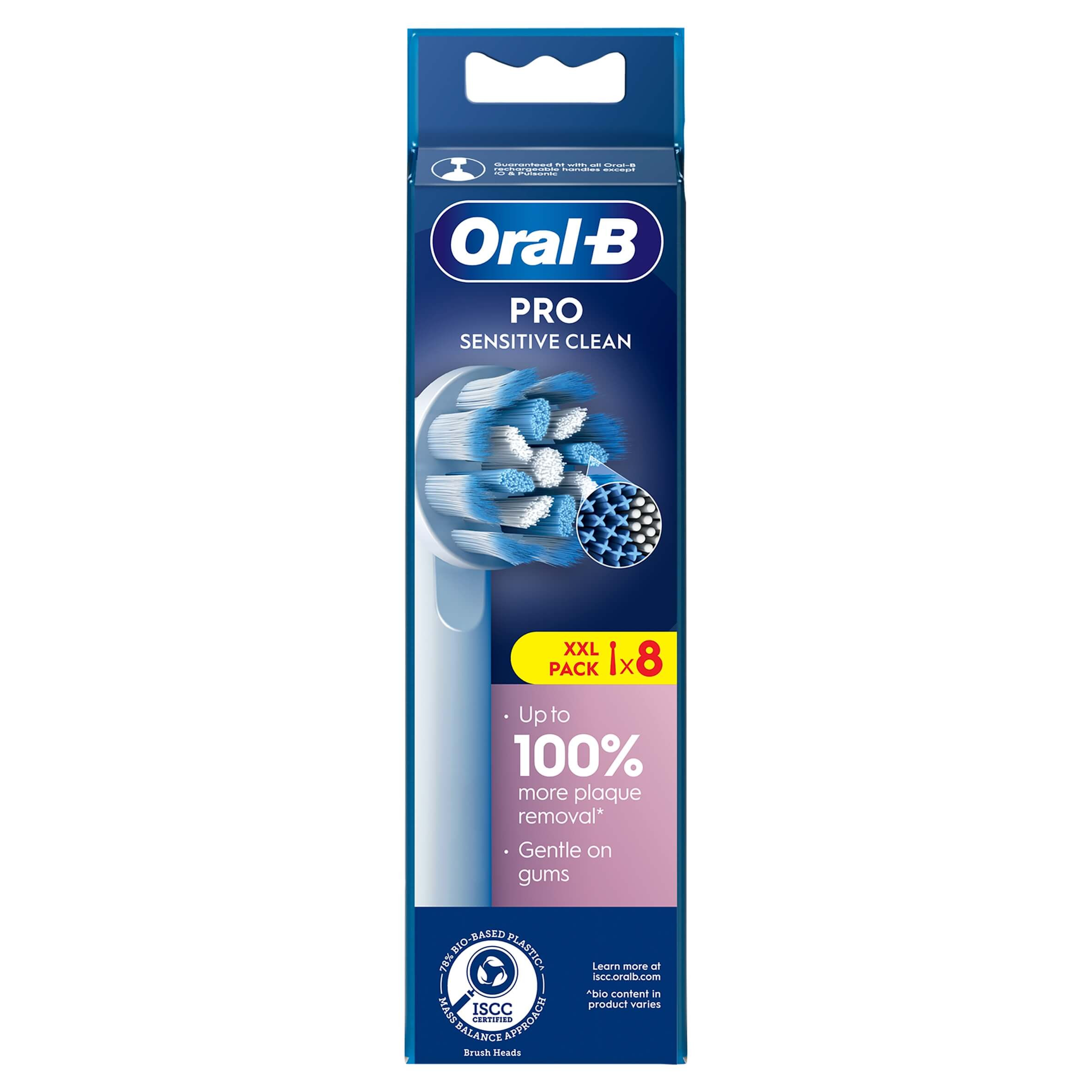 Oral-B Pro Sensitive Clean Toothbrush Heads, 8 Counts | Mashco