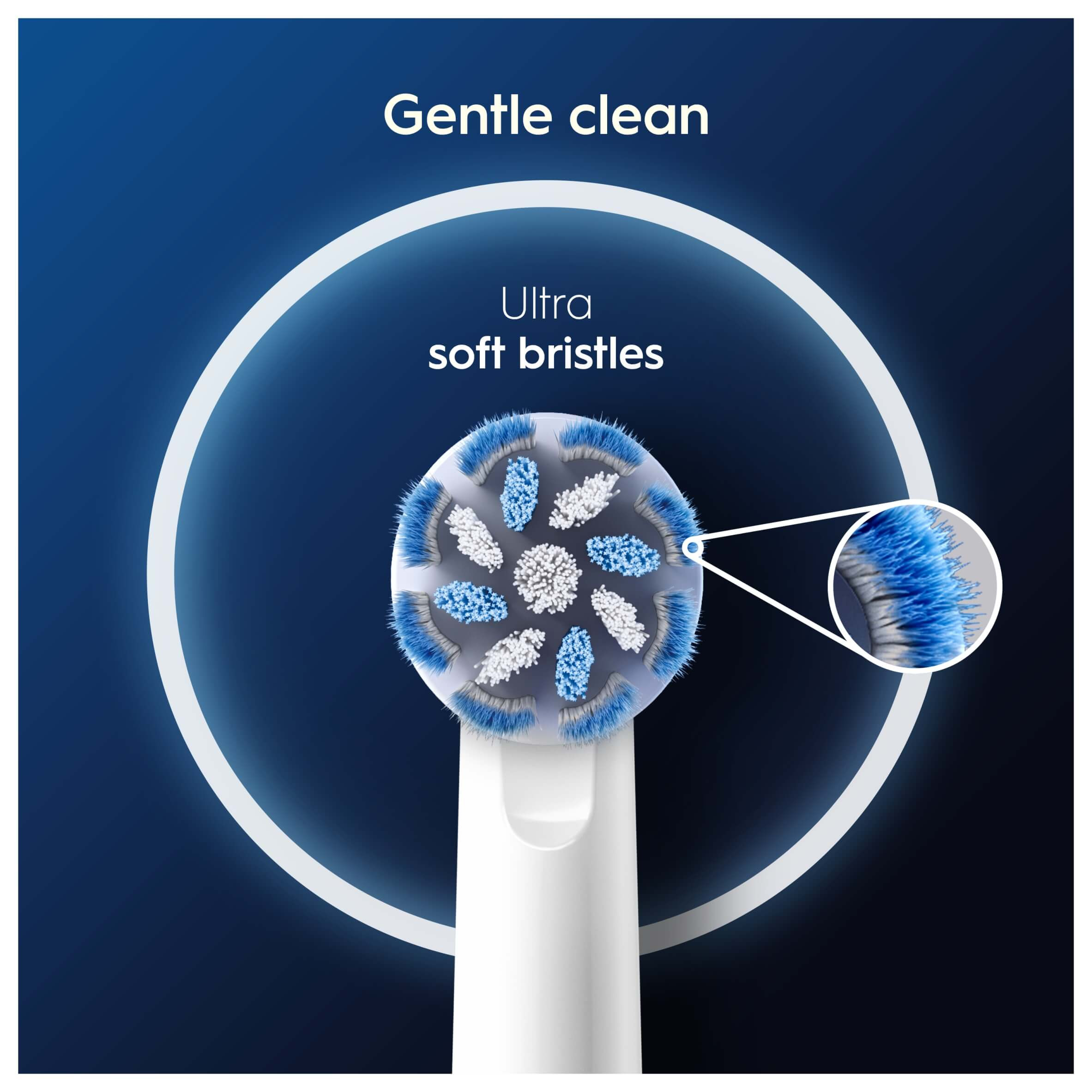 Oral-B Pro Sensitive Clean Toothbrush Heads, 4 Counts | Mashco