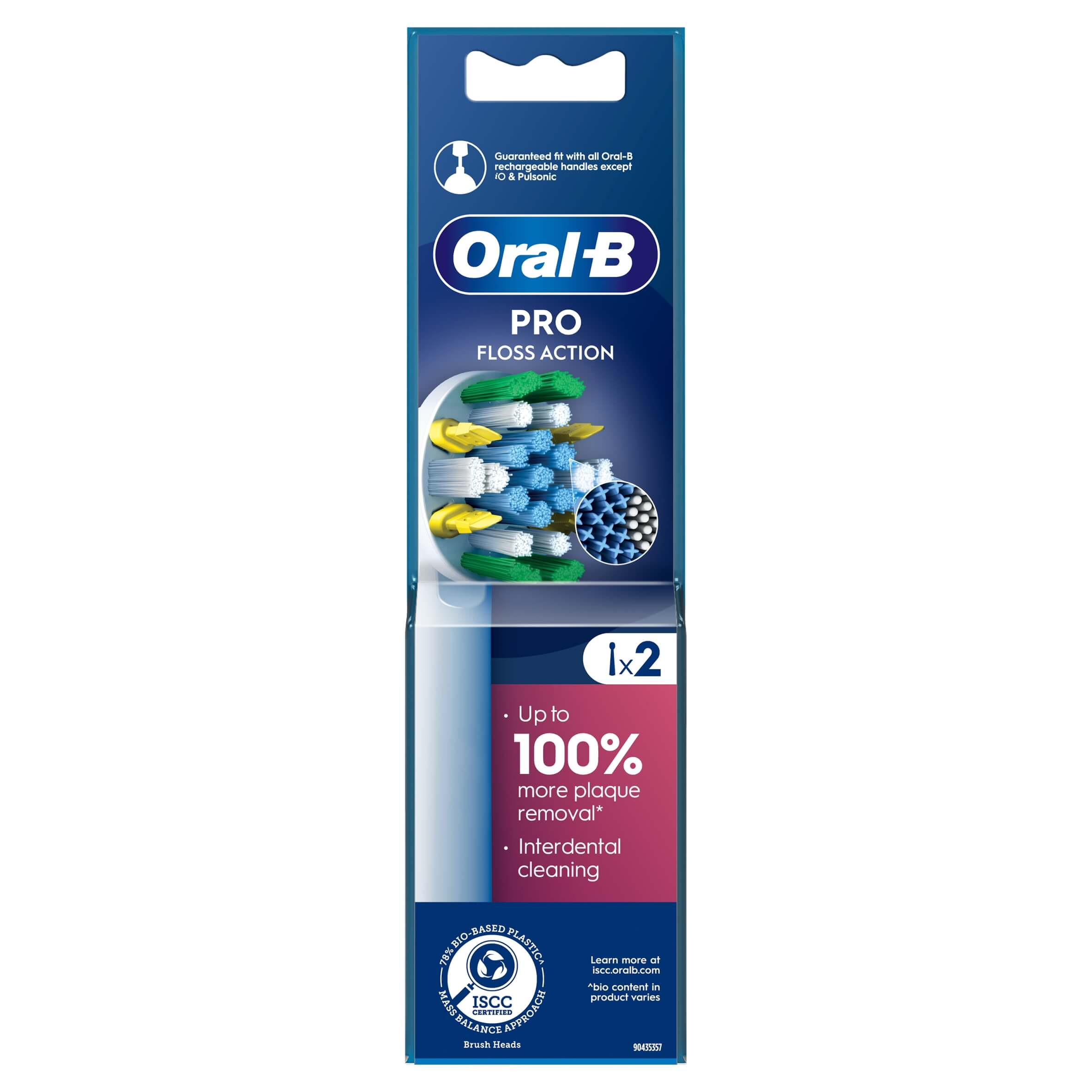 Oral-B Pro Floss Action Toothbrush Heads, 2 Counts | Mashco