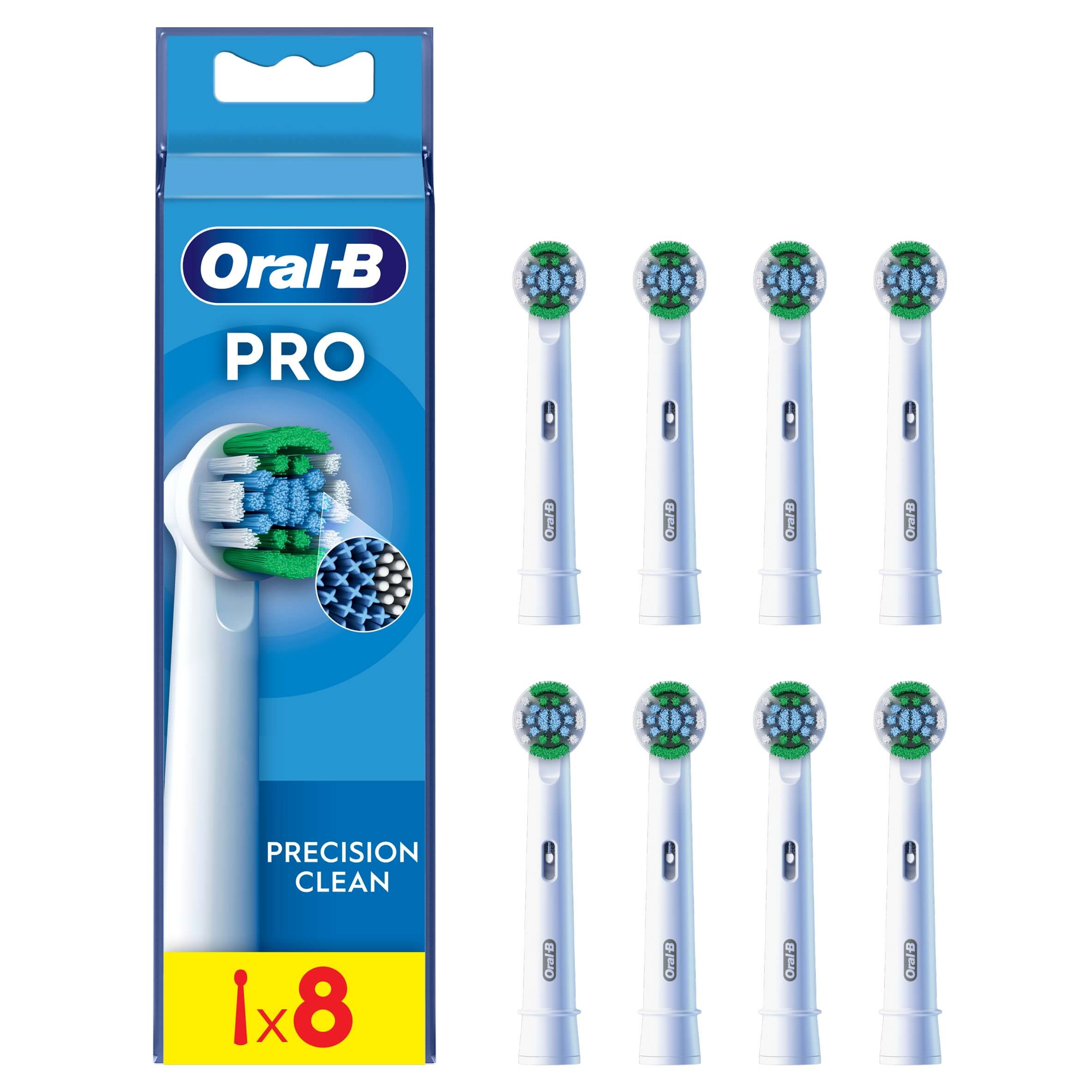 Oral-B Pro Precision Clean Electric Toothbrush Heads, 8 Counts | Mashco