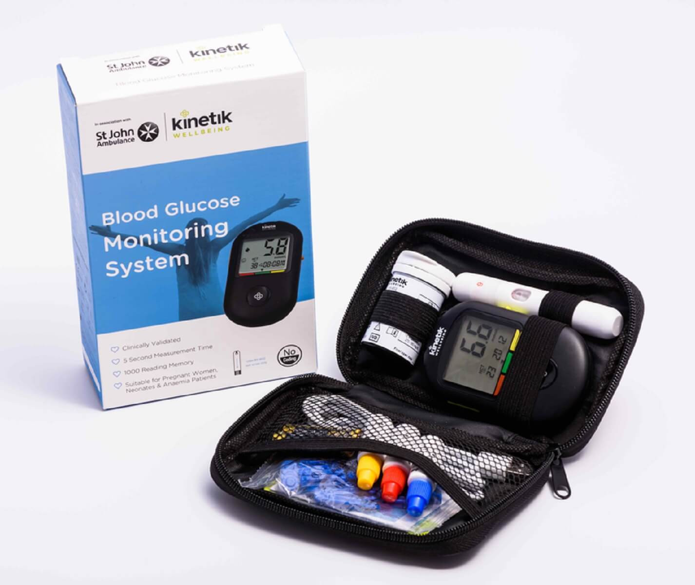 Kinetik Smart Blood Glucose Monitoring System BG-710B | Mashco